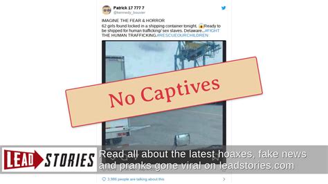 Fact Check Girls Were NOT Found In A Shipping Container In Delaware Ready To Be Sex Slaves