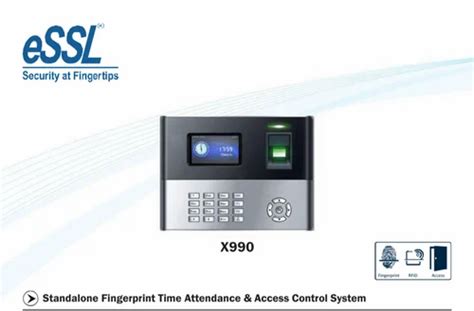 Essl Fingerprint Time Attendance Machine Model Name Number X990 Optional At 12500 Piece In