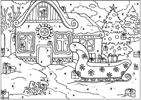 Pagina Da Colorare Gratuita E Gratis Per Bambini Con Natale Da Stampare
