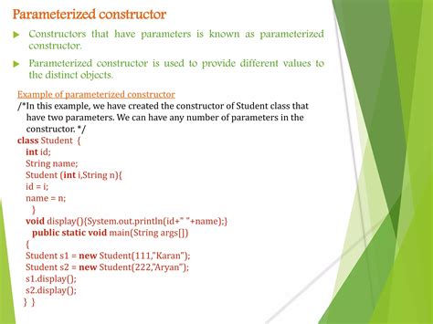 Constructor In Java Pptx Programming Languages Computing
