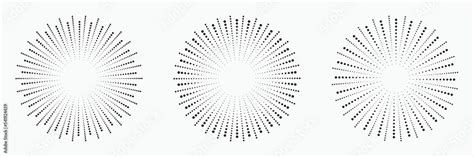 Radial Halftone Pattern Background Abstract Concentric Dotted Backdrop