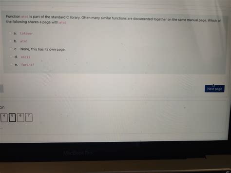 Solved Function Atoi Is Part Of The Standard C Library