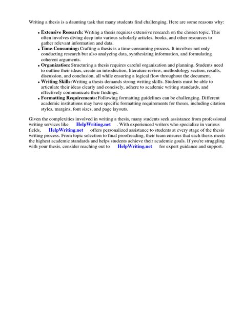 Thesis Bullet Points Download Free Pdf Thesis Paragraph