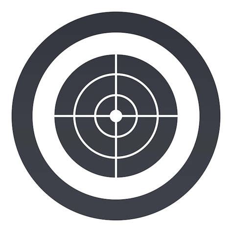 Premium Vector Vector Black Target Icon