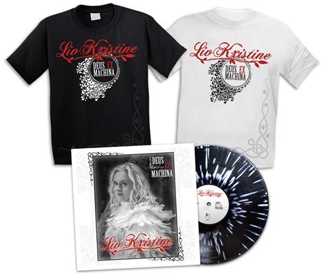 Bundle Deus Ex Machina” T Shirt And Lp 180gram Yin Yang Splatter With Signature Liv Kristine