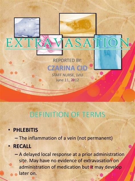 Extravasation Intravenous Therapy Medicine