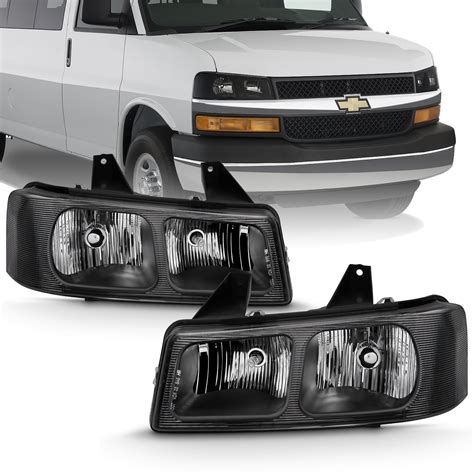 Anzo Usa 111474 Crystal Headlights Fits Select 2003 2017 Chevrolet
