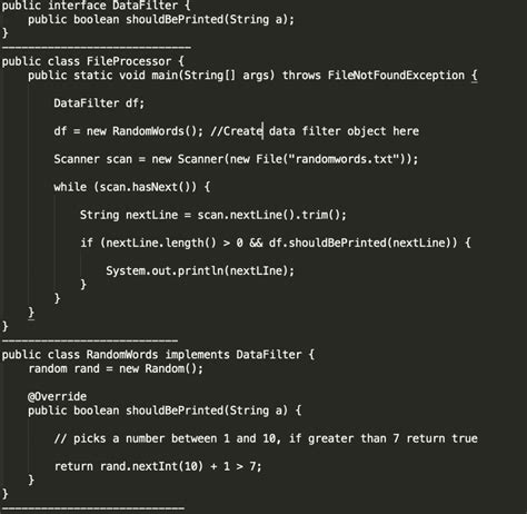 Solved The Given Java Program Reads A File With Random Words