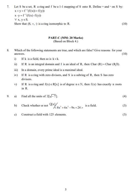 Bmtc 134 Algebra In English Solved Assignment 2020 2021 Free Solved