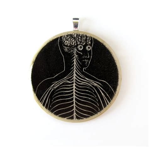 Nerves Ephemera Art Pendant 1895 Medical Book Illustration Etsy Art Pendant Pendant