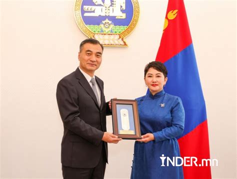 БНХАУ аас Монгол Улсад суугаа Онц бөгөөд Бүрэн эрхт Элчин сайд Цай Вэньруйг хүлээн авч уулзав