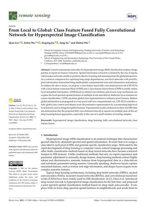 Pdf From Local To Global Class Feature Fused Fully Convolutional