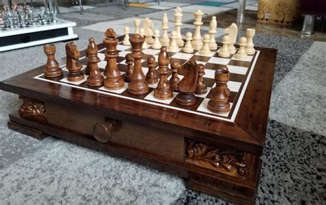 👉🏻ხელნაკეთი დაფა ხის Aviva Chess ჭადრაკის სამყარო