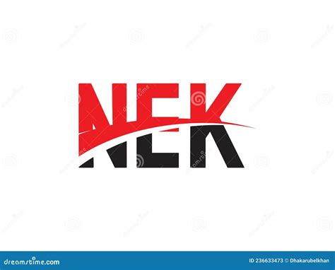Nek Letter Initial Logo Design Vector Illustration Stock Vector Illustration Of Emblem