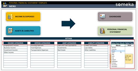 Personal Financial Statement Template In Excel