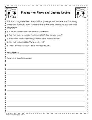 Free Argument Worksheet Download Free Argument Worksheet Png Images Free Worksheets On Clipart