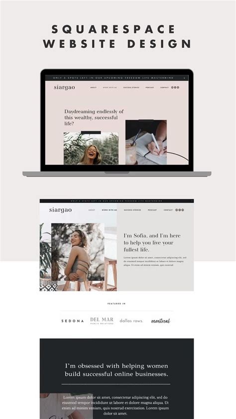 squarespace website design templates and themes to customize [video