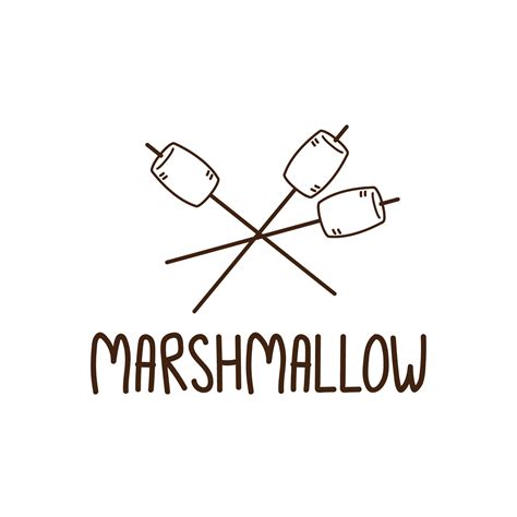 Marshmallow Logo Design Marshmallow Symbol Vector 34204622 Vector Art