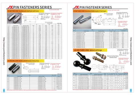 Clevis Pins Without Head Pins With Split Pin Hole