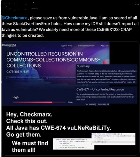 Skibidi Java The Infinite Loop In Java Collections Edge Case To Java Universal Dos Checkmarx