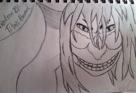 Aot Abnormal Titan Sketch Sketches Artwork Humanoid Sketch