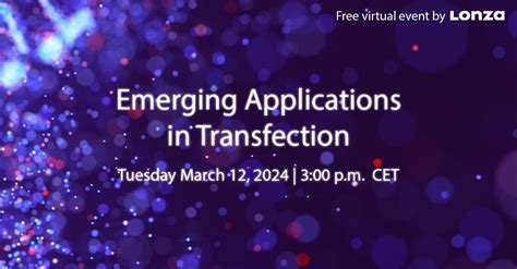 Szabo Scandic Handelsgmbh On Linkedin Emerging Applications In Transfection Virtual Live Event