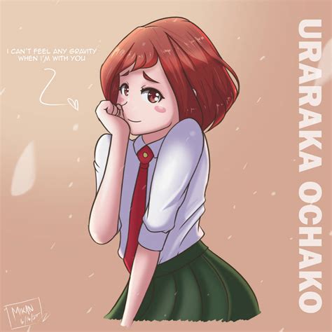Ochako Uraraka Fan Art By Mikanent On Deviantart