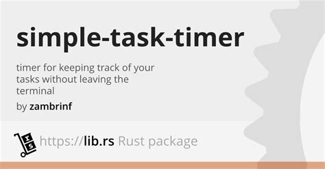 Simple Task Timer — Rust Application Librs