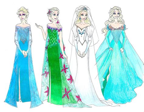 Elsa Dresses By Ladyofthegeneral On Deviantart