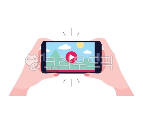 스마트폰 기술 스마트 전자기기 사용 사진이미지일러스트캘리그라피 Woocat작가