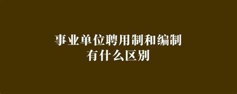 事业单位聘用制和编制有什么区别 知乎