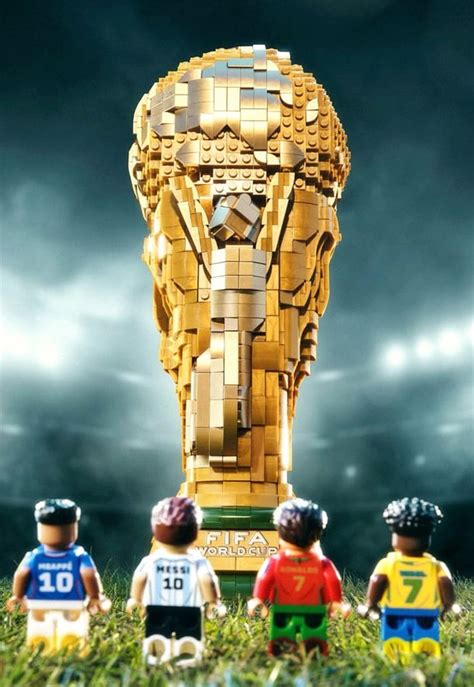 El Trofeo Del Mundial 2026 En Versión Lego Messi Mbappé Cristiano Y