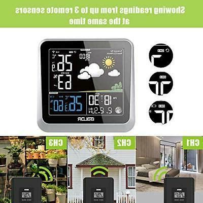 BALDR Color Digital Wireless Indoor Outdoor Weather Station