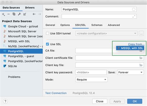 Configuring Ssh And Ssl In Datagrip Helical It Solutions Pvt Ltd