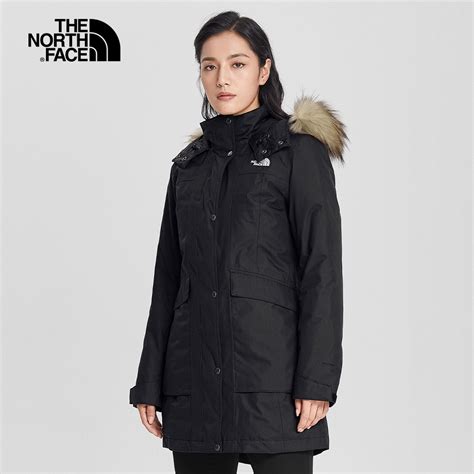 The North Face北面女款黑色防水保暖長版羽絨外套｜4nbmks7 外套 Yahoo奇摩購物中心