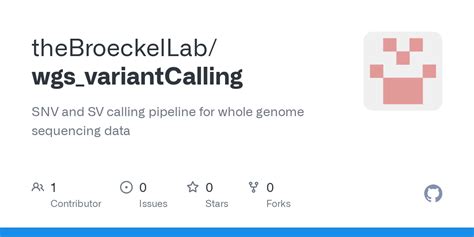 Github Thebroeckellabwgsvariantcalling Snv And Sv Calling Pipeline