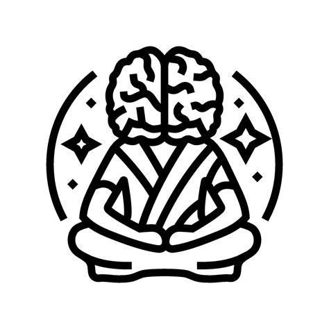 Mindfulness Motivation Line Icon Vector Illustration 32517290 Vector Art At Vecteezy