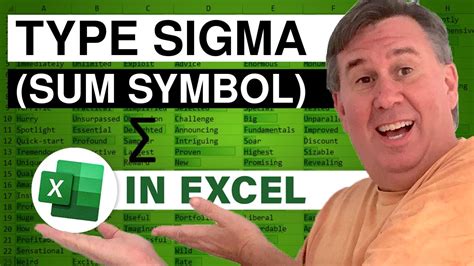 How To Type The Sum Symbol Sigma In Excel 2575 Mrexcel Message Board