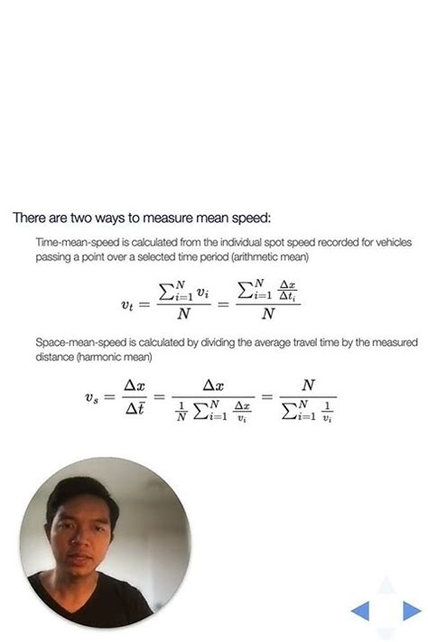 Trafficengineering Time Mean Speed Vs Space Mean Speed In Traffic