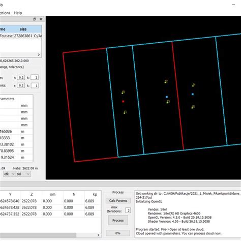 An Example Of The Distribution Of Six Gcps Within One Als Data Strip Download Scientific