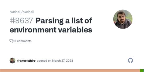 Parsing A List Of Environment Variables · Issue 8637 · Nushellnushell