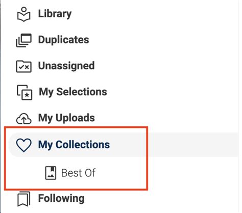 My Collections Help Center English