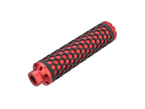 Angel Custom Hive Airsoft Suppressor Barrel Extension Long Ver Red