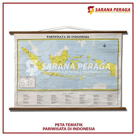 Jual Saranaperaga Peta Tematik Pariwisata Di Indonesia Alat Peraga Pendidikan Shopee Indonesia