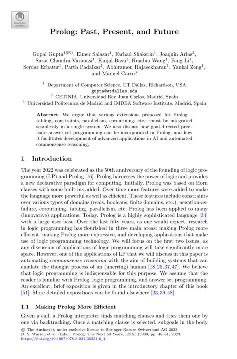 pdf prolog past present and future