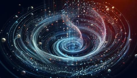 3d Abstract Network Technology Background With Flowing Particles Premium Ai Generated Image