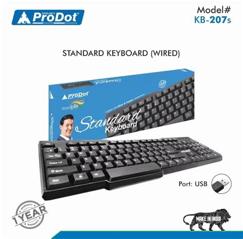 Prodot Standard Wired Keyboard At ₹ 175 Piece Computer Keypad In New