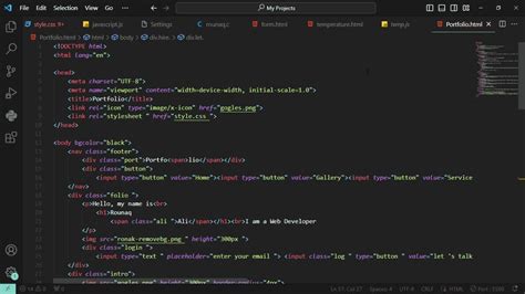 Rounaq Ali On Linkedin Making Portfolio Using Html And Css Thank You