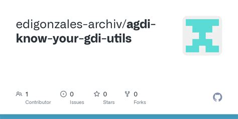 Github Edigonzales Archivagdi Know Your Gdi Utils