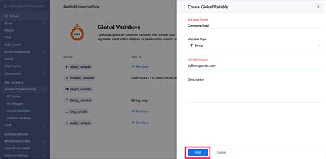 Creating Global Variables
